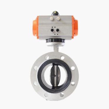 VINCER Pneumatic Actuated Flanged Butterfly Valve