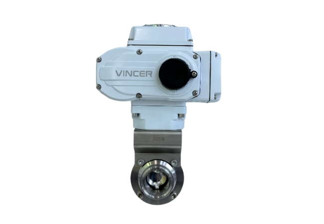 VINCER Electric Sanitary Butterfly Valve - VINCER Valve