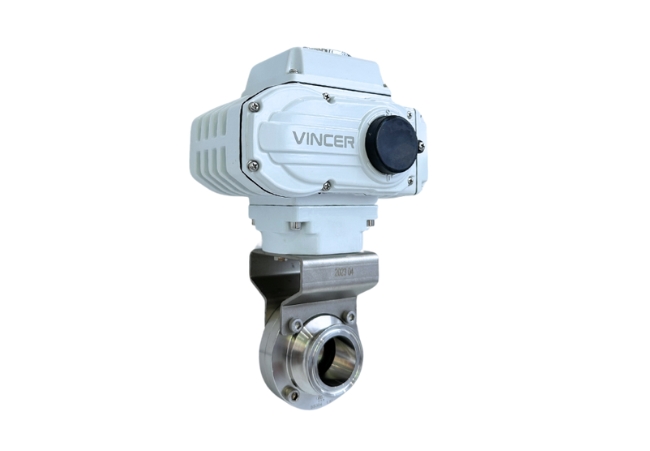 VINCER Electric Sanitary Butterfly Valve - VINCER Valve
