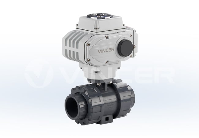 Electric UPVC Ball Valve - VINCER Valve